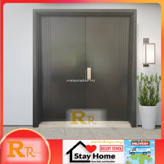 RRN4L Full Solid Door | Wooden Door | Solid Door | Malaysia Door | Pintu Kayu | Pintu Murah