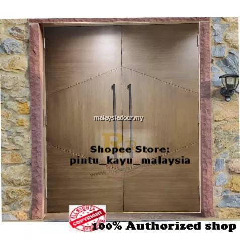 RRZS-L1 Trendy Heavy Duty Full Solid Door | Modern door | pintu solid | pintu rumah