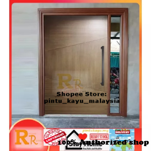 RR40ZL-Fix Trendy Full Solid Door with Fix Glass | Modern door | pintu ...